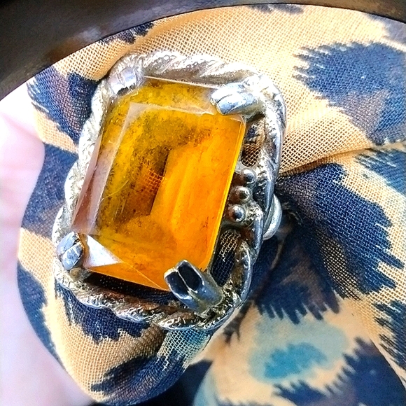 Sarah Coventry | Jewelry | Vintage Sarah Coventry Citrine Ring Size 7 2 ...